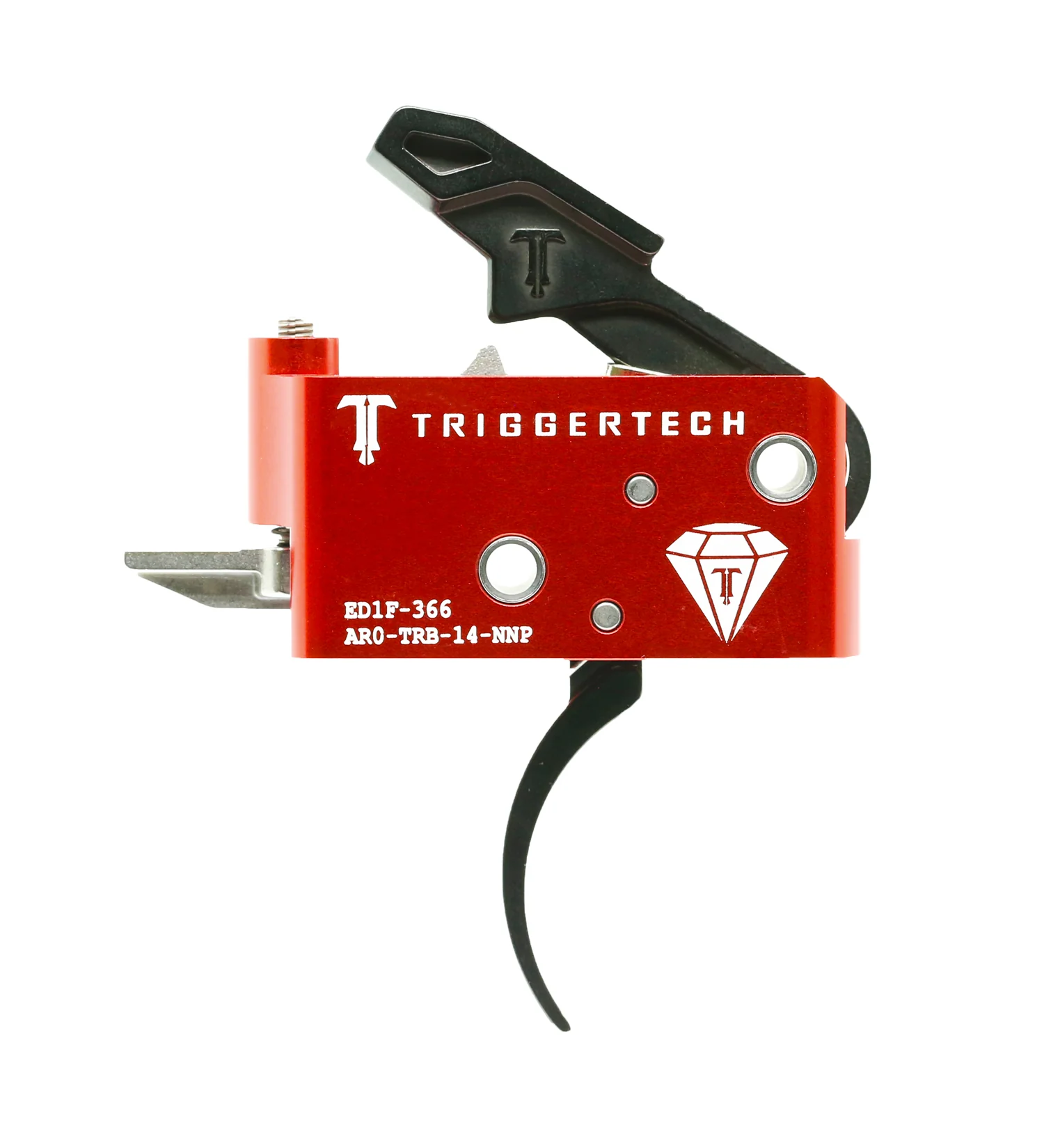 TriggerTech AR15 Two Stage Black AR Diamond Pro Curved AR0-TRB-14-NNP | SW10000